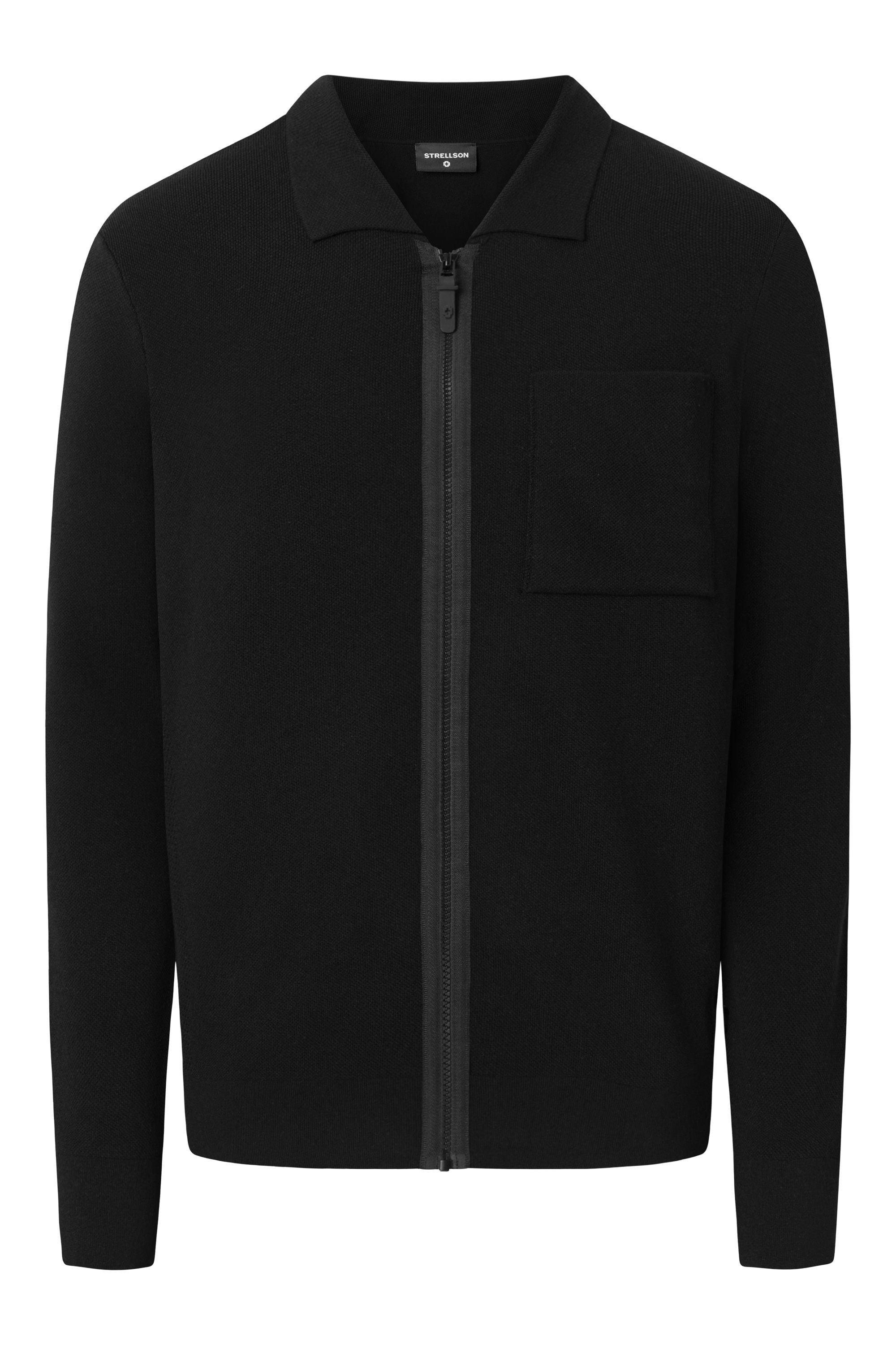 Strellson Ivar Black Full Zip Cardigan – Newman's Menswear
